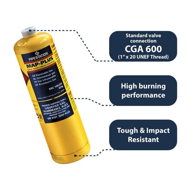 Map-Plus Gas Cylinder 453g | Pipe Station